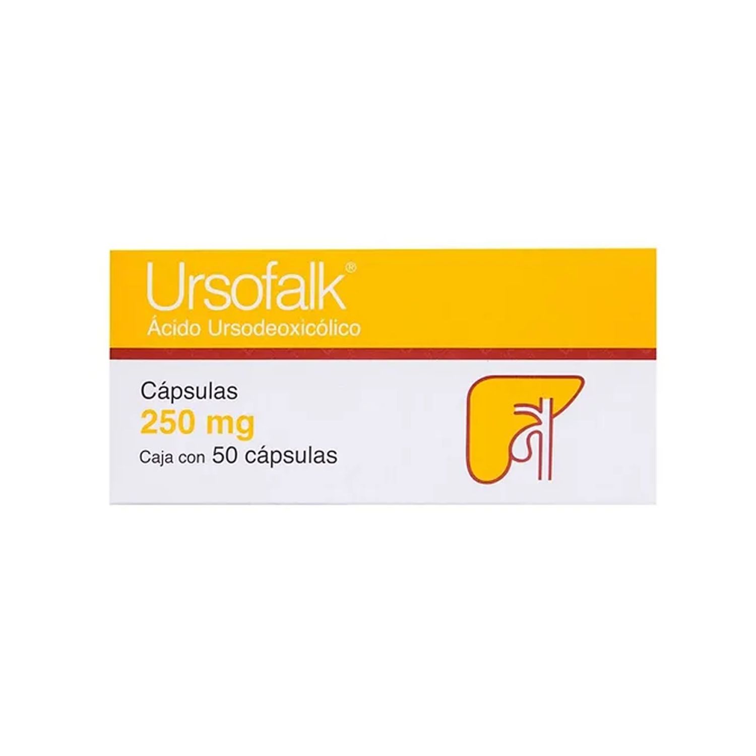 URSOFALK (Ácido ursodeoxicólico) - 250 mg sólo en Farmacia Curana